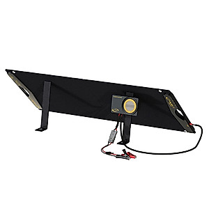 Go Power! DuraLite 100-watt Lightweight Portable 12 Volt Monocrystalline Foldable Solar Panel, with 30-amp PWM Charge Controller & Accessories
