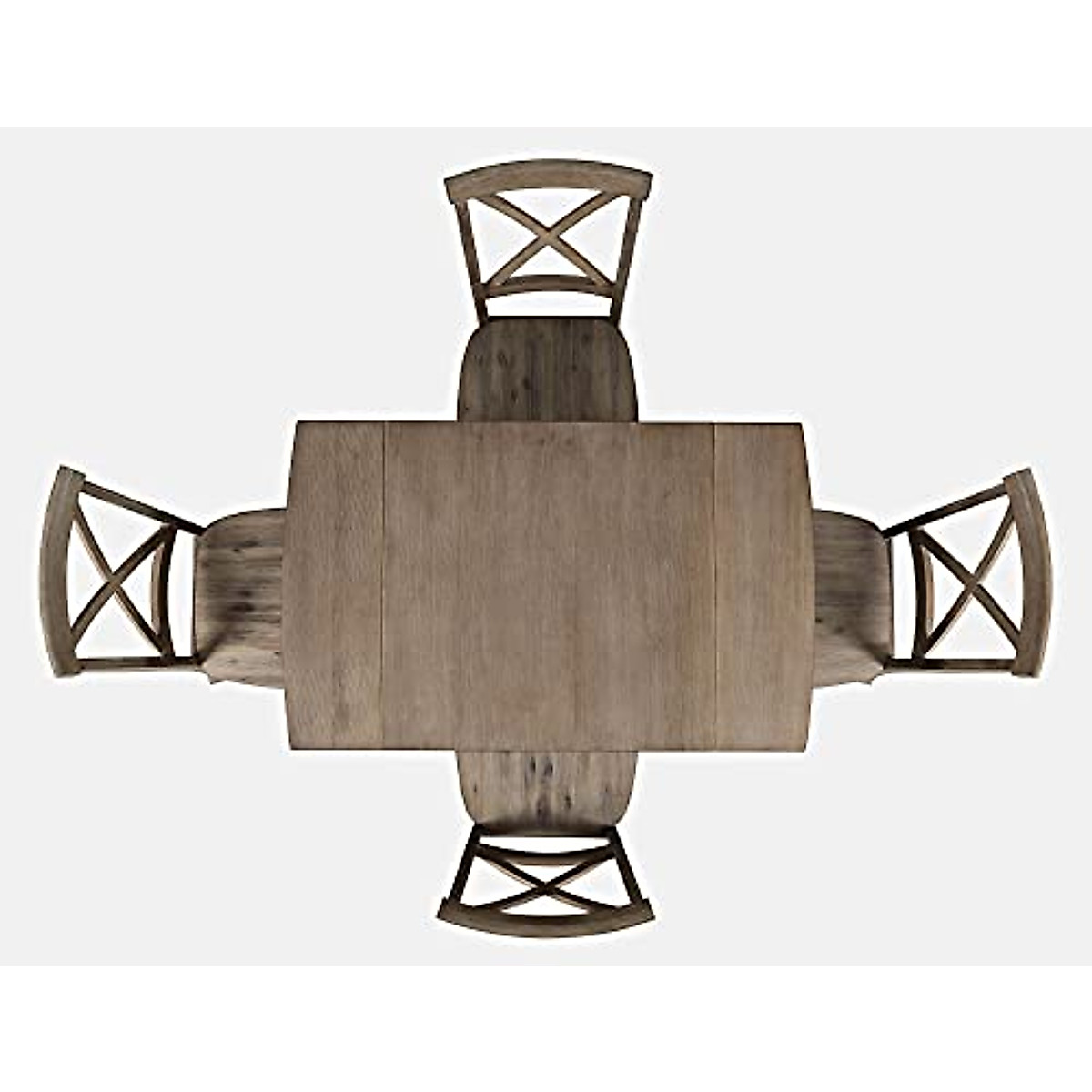 Jofran Eastern Tides Drop-Leaf Coastal Dining Table, Brushed Bisque