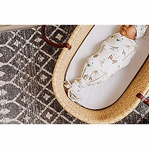 Copper Pearl Large Premium Knit Baby Swaddle Receiving Blanket Maui