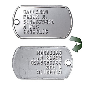 MYDOGTAG Personalized US Army Dog Tags - Regulation Replacement Military ID Tags for Veterans and Active Duty Soldiers
