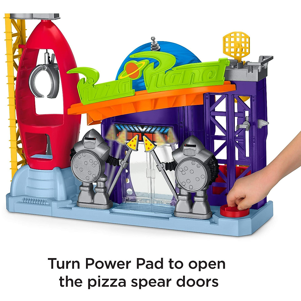 Fisher-Price Imaginext Preschool Toy Disney Pixar Toy Story Pizza Planet Playset & Buzz Lightyear Figure for Pretend Play Kids Ages 3+ Years