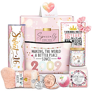 Sweet 16 Gifts for Girls, 16 Year Old Girl Birthday Gift Ideas, 16th Best Friend First Birthday Gifts For Teen Girl, Happy 16th Birthday Gift for Her, Girls, Daughter, Niece, Friends,Sister, Bestie