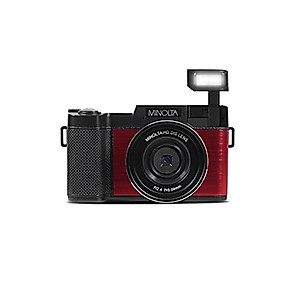 Minolta MND30 30 MP / 2.7K Ultra HD Digital Camera (Red)