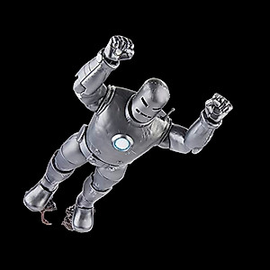 Marvel Legends Series Iron Man (Model 01) Avengers 60th Anniversary Collectible 6-Inch Action Figure, 6 Accessories