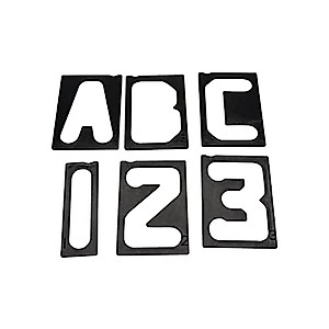 Milescraft 2201 Horizontal Character Template Set 2.5in (41 piece) Router Template set for Sign Making