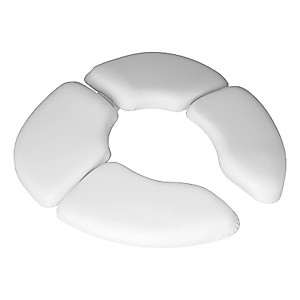 Travel Potty Seat Pad White Foldable Toilet Seat Pad Portable Eco Friendly Padded Toilet Seat Toilet Seat Cover Folding Travel Toilet Seat Recyclable Toilet Seat for Kids and Adults Potty,Toilet Mat