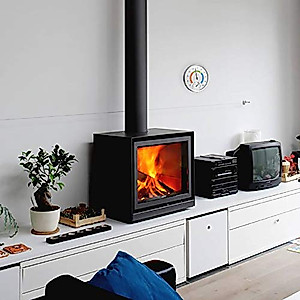 LittleGood 5" Indoor Outdoor Hygrometer/Thermometer, Humidity Gauge Indicator Temperature Humidity Monitor, Analog Hygrometer Humidor (English Version)