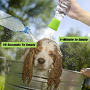 4 Pieces Portable Dog Shower Head Outdoor Camping Mud Dog Shower Sprayer Head Attachment Water Bottle Shower Bathing Gear Pet Grooming Tool