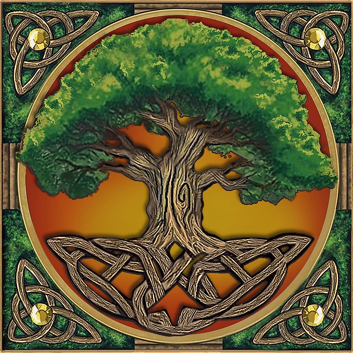 Diymood DIY 5D Diamond Painting Tree Life, Diamond Painting Kits for Adults, Round Full Drill Paint with Diamond Arts Canvas Crafts Cross Stitch Crystal Embroidery for Home Wall Decor Gift 12x12inch