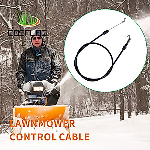 BOSFLAG 946-0910a Clutch Control Cable Replaces MTD 946-0910a Clutch Cable, 946-0910, 946 0910A, 746-0910a Cable, 746-0910, 746 0910 for MTD SB45, SB55, Troy-Bilt 521, 721 Squall 5&7HP 21" Snowblowers