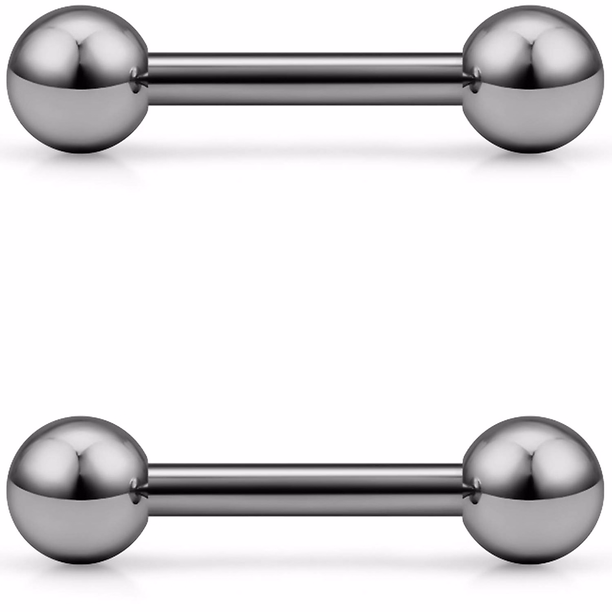 SCERRING 2PCS 16G G23 Titanium Helix Daith Cartilage Tragus Earrings Barbell Rings Stud Body Piercing Jewelry 6mm