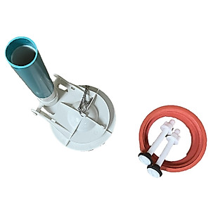 Flush Valve, American Standard Champion 4 Replacement for Two Piece Toilets with Overflow Extension Tube by NuFlush
