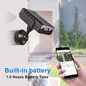 Smallest WiFi Spy Camera Detector,HD1080P Wireless Wifi Battery security camera,Smart Home Baby Monitor,Pet Camera with Night Vision,Motion Detection,for Security with iOS Android for Outdoor/Indoor