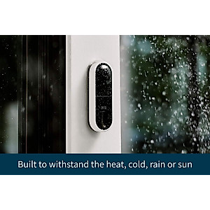 Arlo Essential Wired Video Doorbell - HD Video, 180° View, Night Vision, 2 Way Audio, Direct to Wi-Fi No Hub Needed, Wired, White – AVD1001 RENEWED