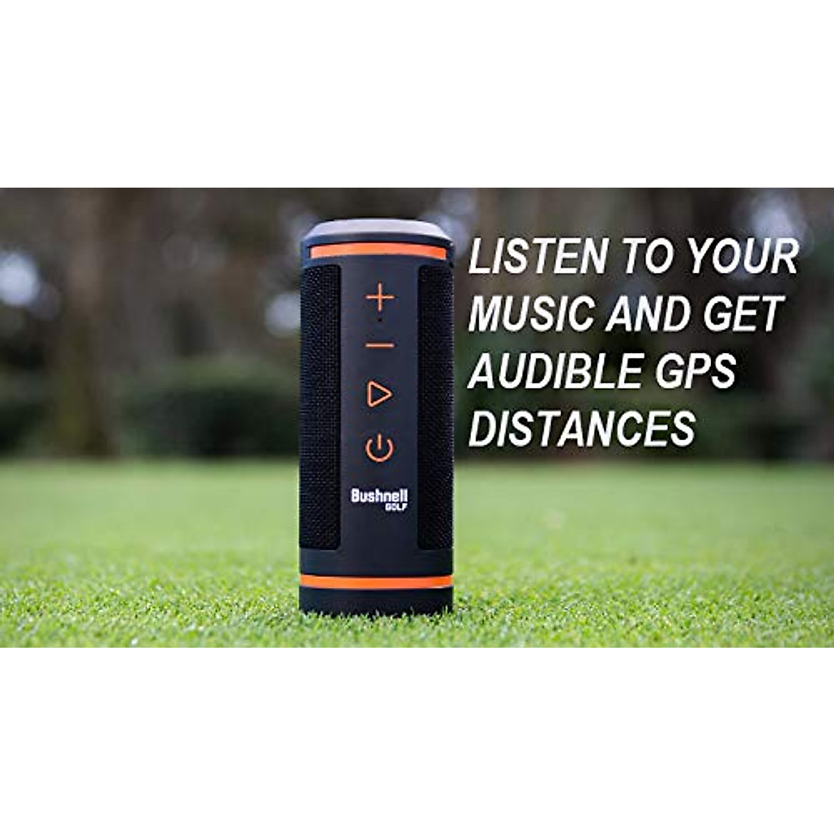 Bushnell Wingman 2 GPS Bluetooth Speaker with Included Wearable4U Ultimate Black Earbuds with Power Case and Wall/Car Chargers Bundle