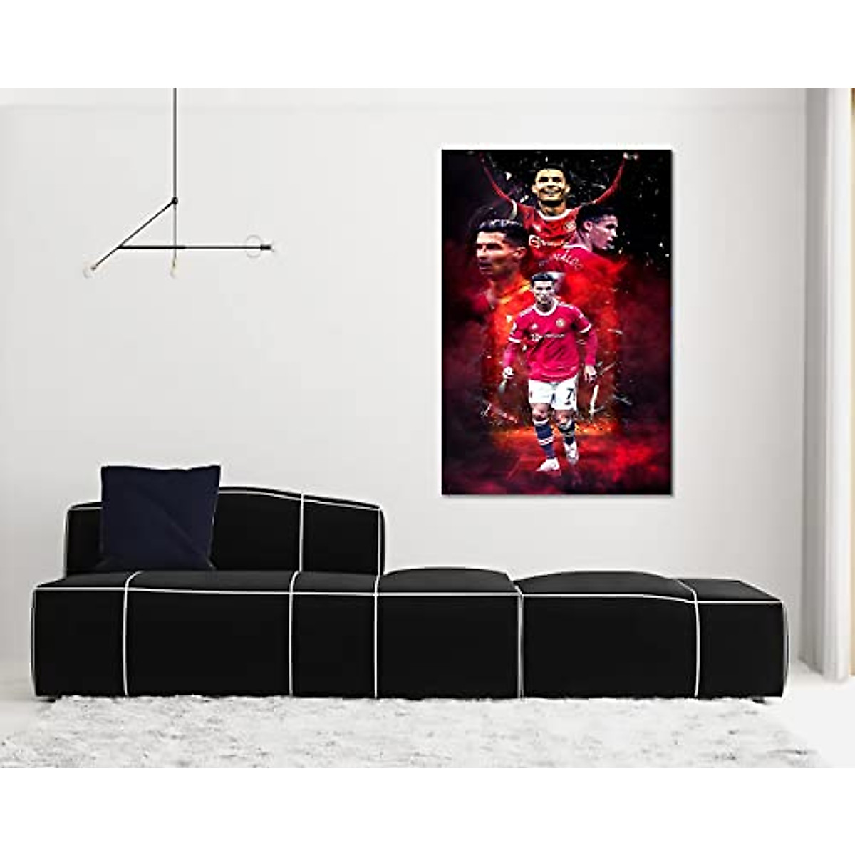 Cristiano Ronaldo CR7 Poster Wall Art Print,Football Sports Decor Superstar Quote Poster,Inspirational Canvas Wall Art Motivational Artwork Modern Home Decor For Living Room,Office,Gym,Classroom Wall Decor,Gifts.(Unframed,16”X24”inches）.