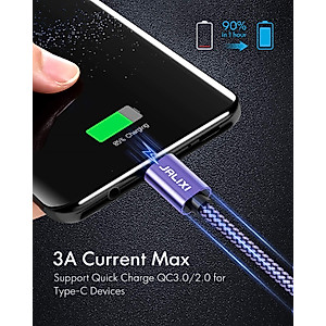 JALIXI USB C Charging Cable for iPhone 15, 3Pack (10ft+6ft+3ft) USB to USB C Cable, Braided Type C Charger Cord for iPhone 15 Pro Max, for Samsung Galaxy S23 S22 S21 Ultra S10, A15 A25 A35 A55, Pixel