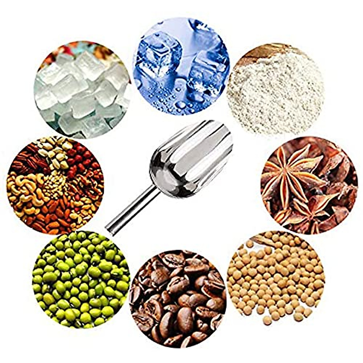 Sweet Candy Buffet Ice Tongs & Scoops (Silver-2 set)