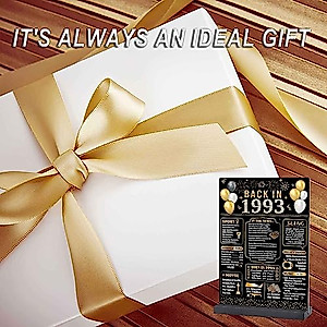 30th Birthday Party Decorations Supplies, 30th Birthday Gifts for 30 Years Old Women Men, Thirty 30th Birthday Decorations for Him Her- Vintage 1993 Birthday Poster Table Sign
