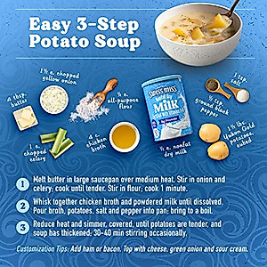 Swiss Miss Nonfat Dry Milk With Vitamins A and D, Makes Over 3 Gallons, 45.43 oz.(Pack of 1)