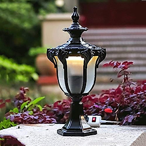 DIAOD Garden Lights Wall Pillar Lamp European Retro Led Home Villa Gate Pillar Outdoor Courtyard Super Bright Light