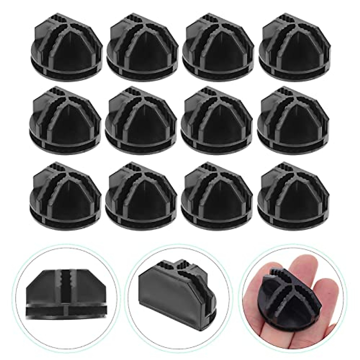 balacoo Wire Connectors Mesh Fence 12pcs Plastic Connector Wire Cube Connectors Modular Organizer connectors Closet Storage connectors Wire Grid Cube Cabinet Shelf Storage Racks Shelves