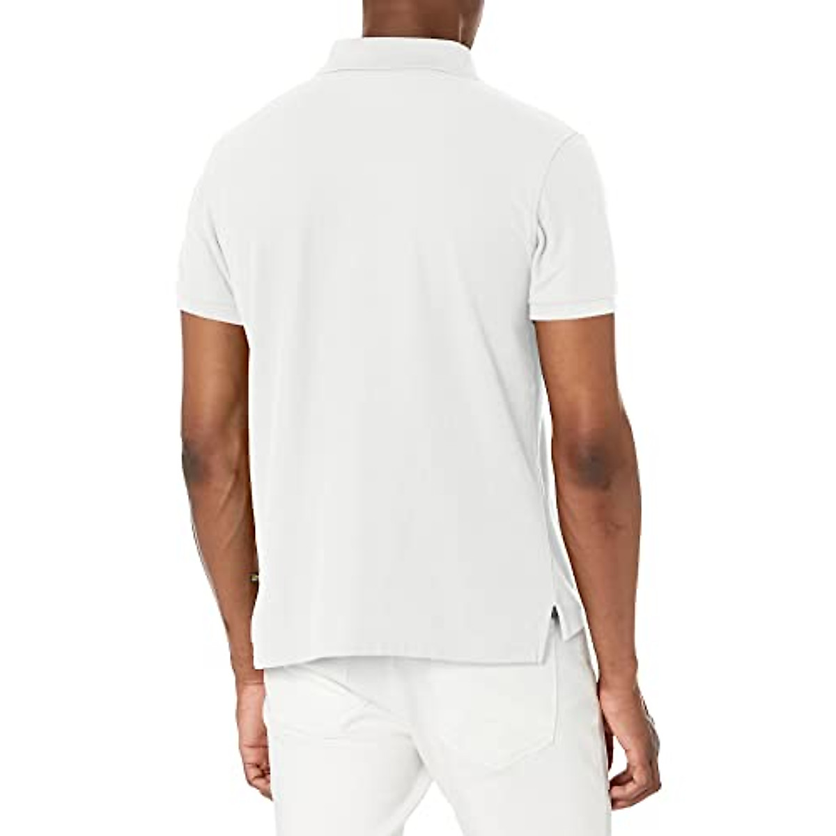 Lee mens Classic Polo Shirt, White, Medium US