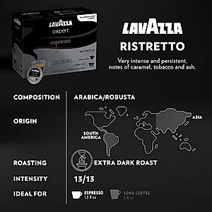 Lavazza Expert Variety Pack, Blended and Roasted in Italy, Light through Dark Roast, Full -Bodied, Sweet, Aromatic, Intense, Peristent blends, (36 Count) - Value Pack