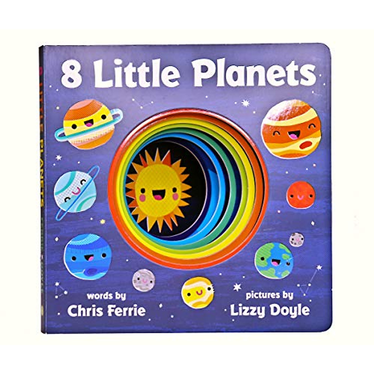 8 Little Planets: A Solar System Book for Kids with Unique Planet Cutouts