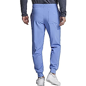 Dickies EDS Essentials Men Scrubs Pant Mid Rise Jogger DK223, M, Ciel