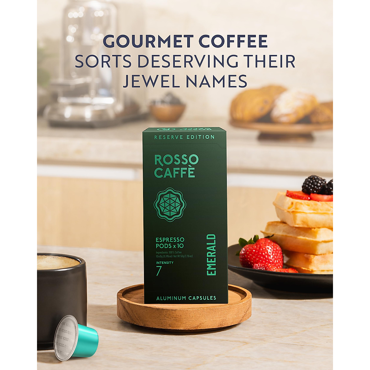 ROSSO CAFFE 'Reserve Edition' 80 Coffee Pods for Nespresso Original Machine - Variety Pack - 100% Aluminium Capsules - Our Best Ever Barista Quality Coffee, Incredible Taste & Flavours!