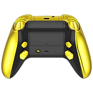 HEXGAMING ADVANCE Wireless Controller for Xbox Series X & S, for Xbox One, and for Windows 7/8/10-4 Remappable Back Buttons - Hair Triggers - Interchangeable Thumbsticks - Weeds Gold
