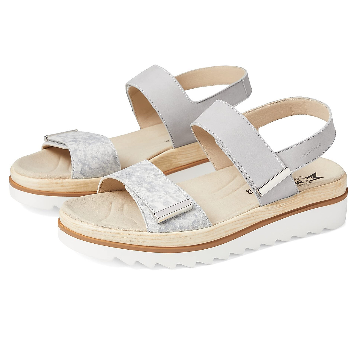 Mephisto Women's Dominica Sandal, Light Grey Soleo, 8