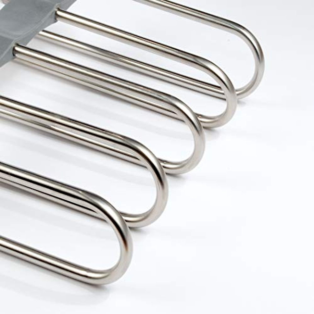 My Home Magic Pant Hanger - Organization and Space Saver Closet Companion, Grey / Stainless Steel