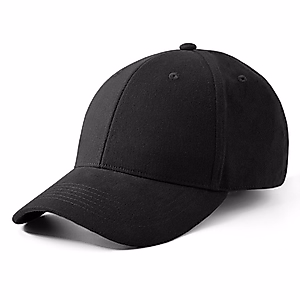 Artexia Baseball Cap 100% Cotton Hats for Men Hats for Women Cooling Performance Womens Baseball Caps Black Baseball (Black)