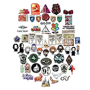 Conquest Journals Harry Potter Gryffindor Vinyl Stickers, Unique Stickers Including Holograms, Waterproof and UV Resistant, Great for All Your Gadgets (120 Pack Variety Bundle)
