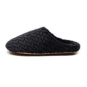 Crazy Lady Women's Fuzzy House super light Slippers Fluffy Furry Fur Slippers Scuff Outdoor Indoor Warm Cozy Plush Bedroom Shoes Soft Flat Comfy Anti-Slip（9-10）