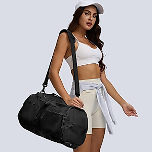 Uselike Gym Bag for Women and Men, 30L Workout Travel Backpack with Shoe Compartment, Sports Duffel Bag with Multiple Pockets