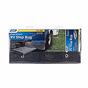 Camco 42925-A Gray 18 Inch 42925 18" Rv Step Rug-Grey
