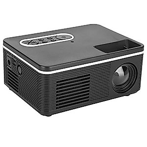 1080p Full HD Projector, Mini Domestic Projector LED Portable Minitype Support for Computer,Laptop,USB,HDMI,VGA-Home,Office,Outdoor Entertainment(US)