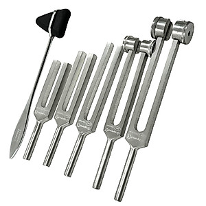 Tuning Fork Set of 5 Taylor Hammer Diagnostic Instruments CYNAMED