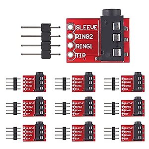 AITRIP 10PCS TRRS 3.5mm Jack Breakout Headphone Video Audio MP3 Jack Audio Jack Breakout Headphone Video for Arduino