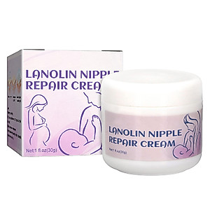 30g Lanolin Nipple, Gentle Baby Nipple Balm Moisturizing Prevent Nipple Repair Cream for Nursing Mom