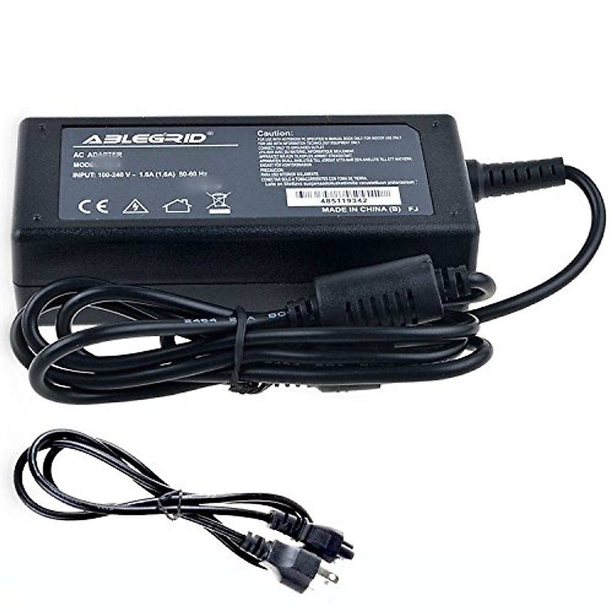 ABLEGRID Barrel Tip Global 12V AC/DC Adapter for AKAI LCT2060 20" LCD TV Moniter Power Supply Cord Cable Charger Mains PSU