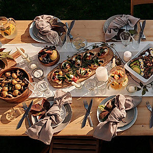 dearithe Steak knives set of 6, Black Serrated Stainless Steel Sharp Blade Flatware Steak Knife Set, 4.5 Inches,Non stick coating for Anti-rusting, for Restaurant Tableware Kitchen Camping