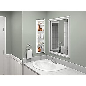 American Pride, 12 x 36 in, Frameless Beveled Mirror Medicine Cabinet, 12 in. x 36