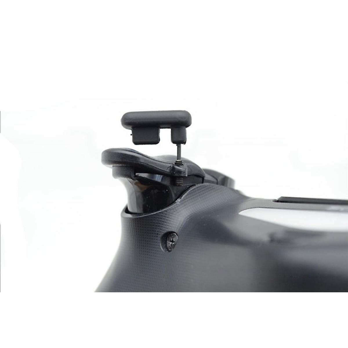 Ambertown L2 R2 Trigger Extenders Buttons with Dustproof Plug for Playstation 4 PS4 PS4 Slim Pro Controller Black