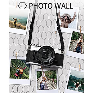 Aboofx Chicken Wire Net for Crafts, 78.7 x 13.7 inch Floral Chicken Wire, Lightweight Hexagonal Chicken Wire Fencing for Crafts Garden Poultry Project, with 100 Pieces Cable Zip Ties