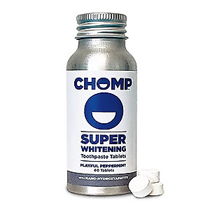 Chomp Super Whitening Toothpaste Tablets with Nano Hydroxyapatite