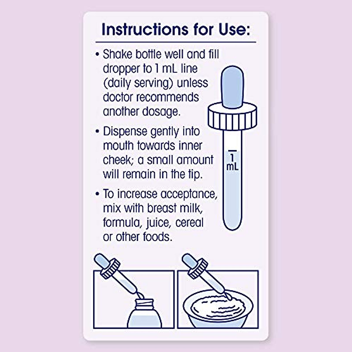 Enfamil Prenatals & Baby Vitamin Poly-Vi-Sol with Iron Multivitamin Supplement Drops for Infants and Toddlers, 50 mL dropper bottle, (Pack of 2)